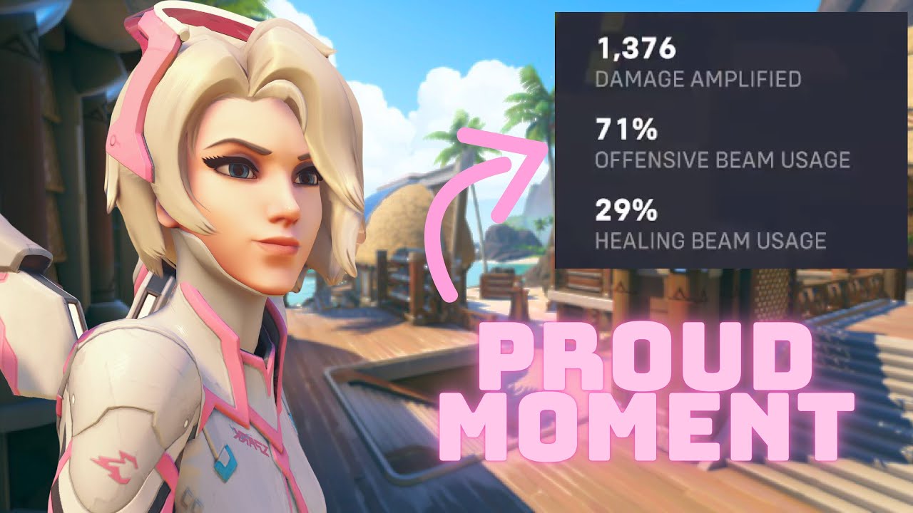 What a 71% Blue Beam Mercy looks like - Overwatch 2 Mercy Gameplay ...