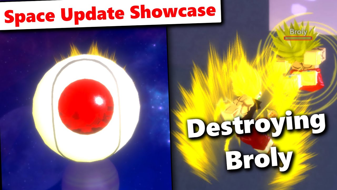 SPACE UPDATE SHOWCASE & DESTROYING BROLY | DBZ Online Generations - YouTube