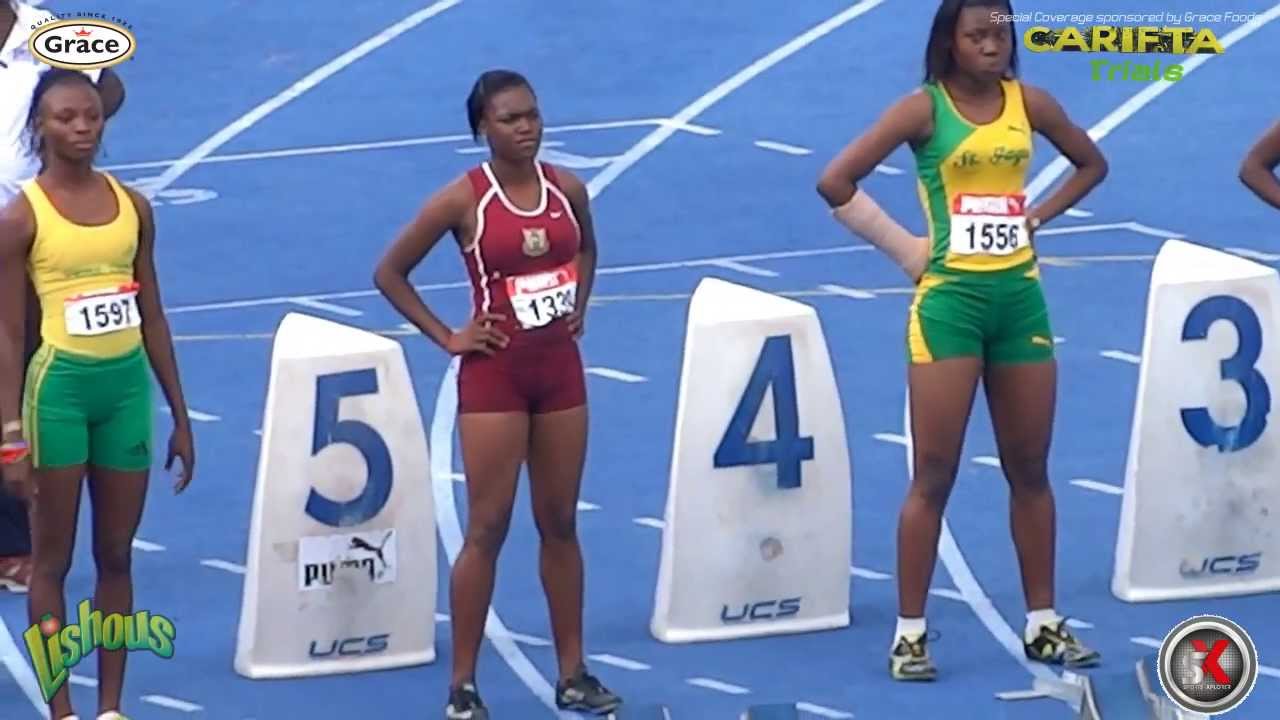 Yanique Thompson holds off Peta-Gay Williams wins Girls U-20 100mh ...