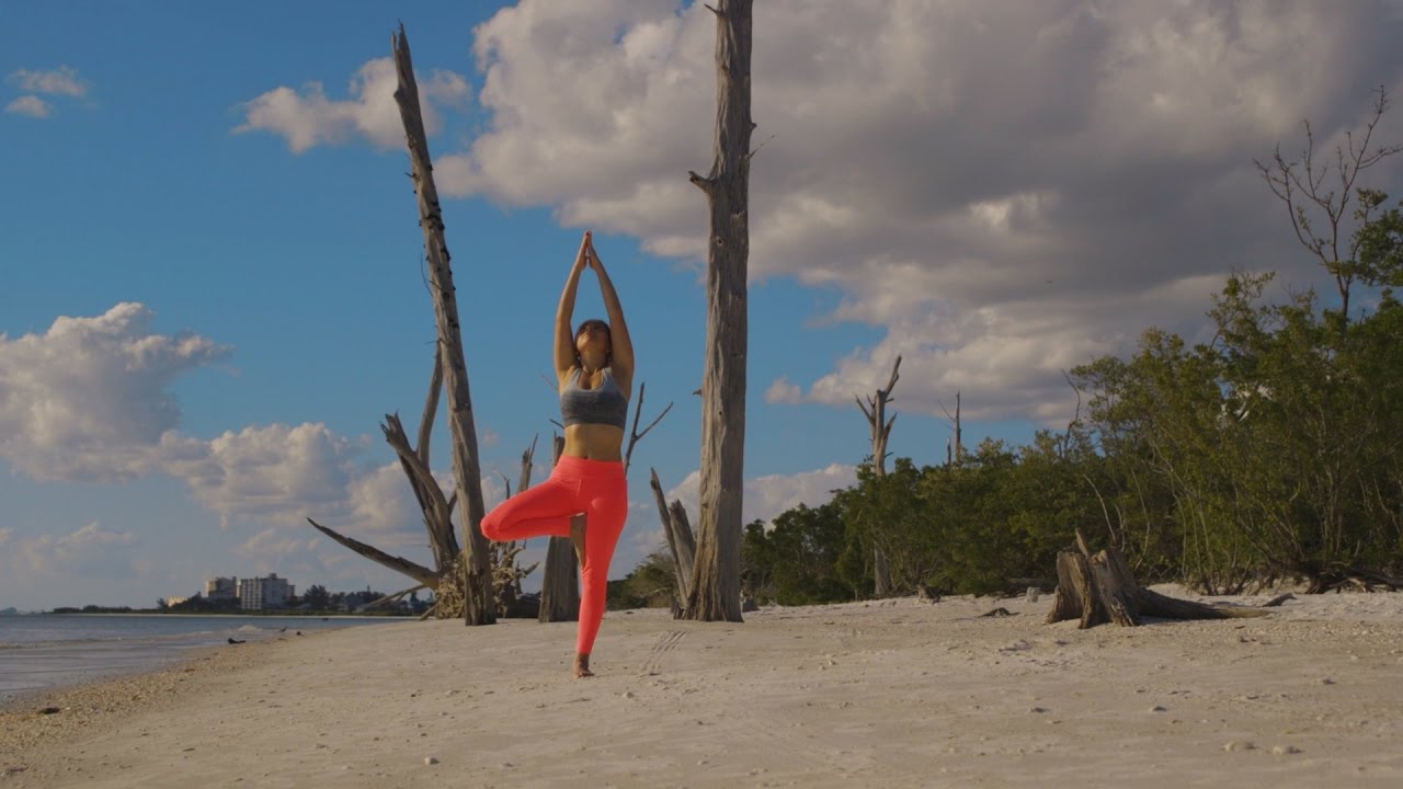 Beach Tree Pose by Christina - YouTube