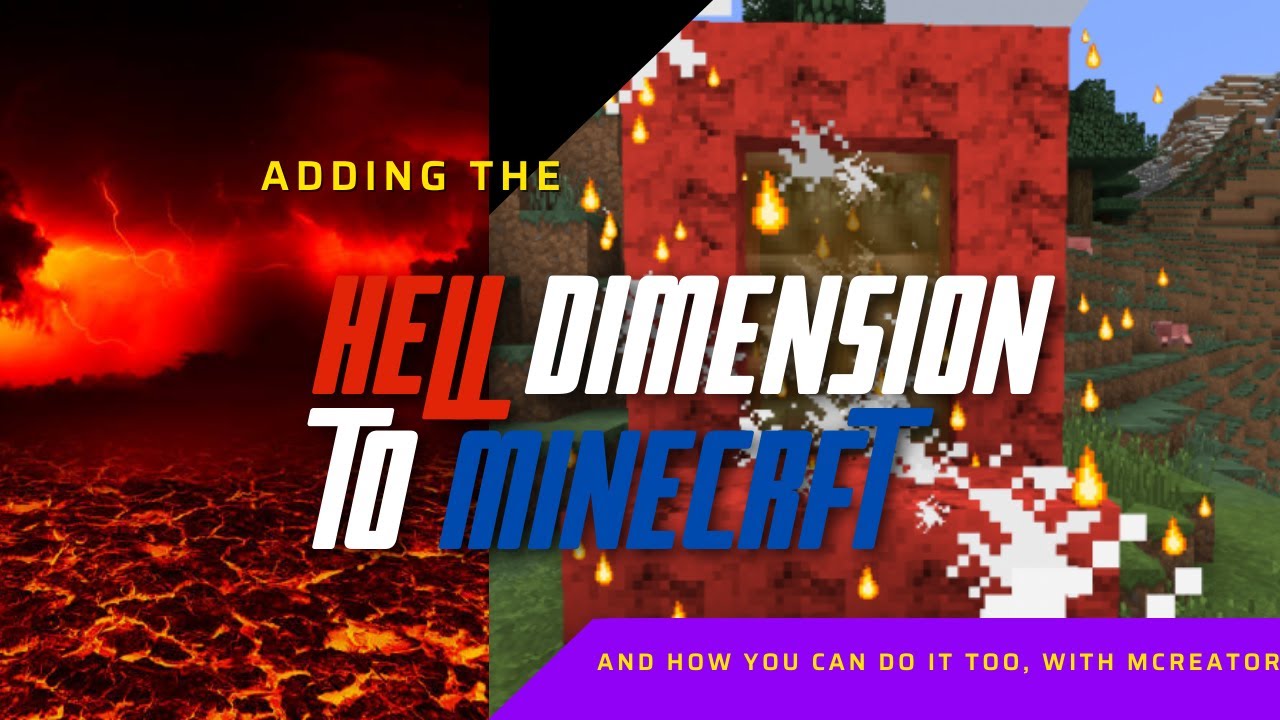 Adding the hell dimension to Minecraft with MCreator - YouTube