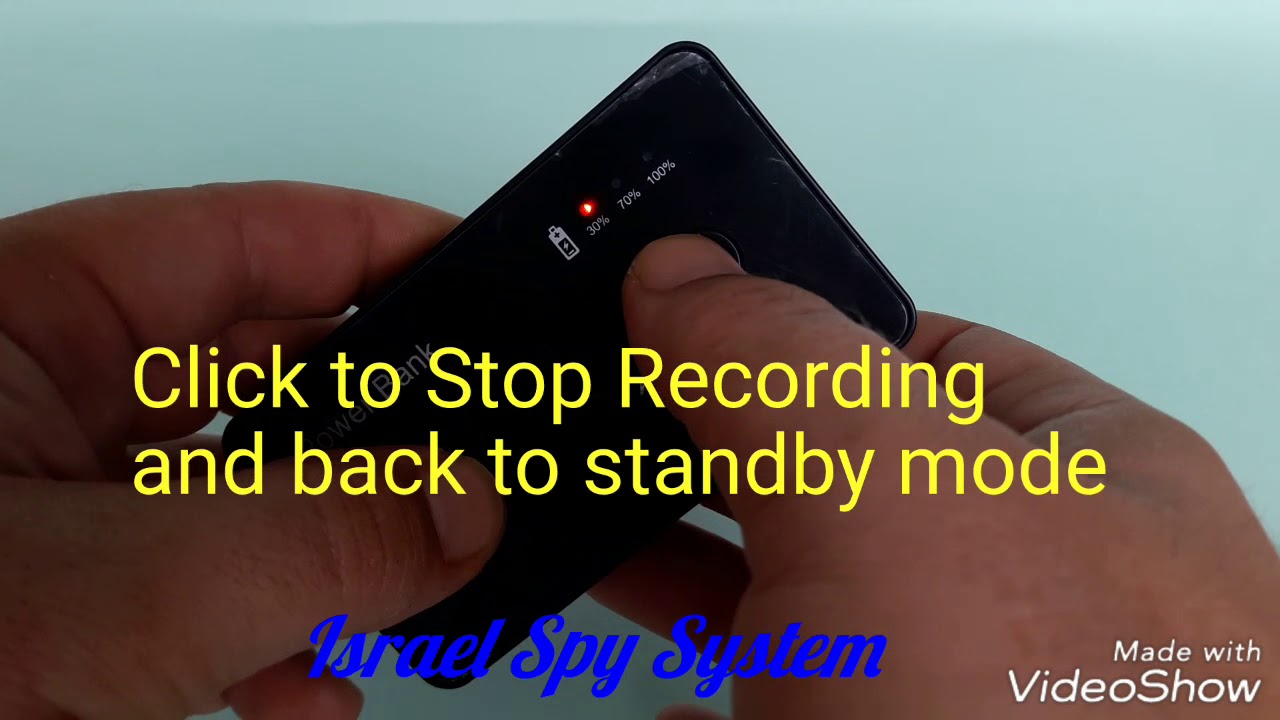 How to use Power bank Spy camera - Israel Spy System - YouTube