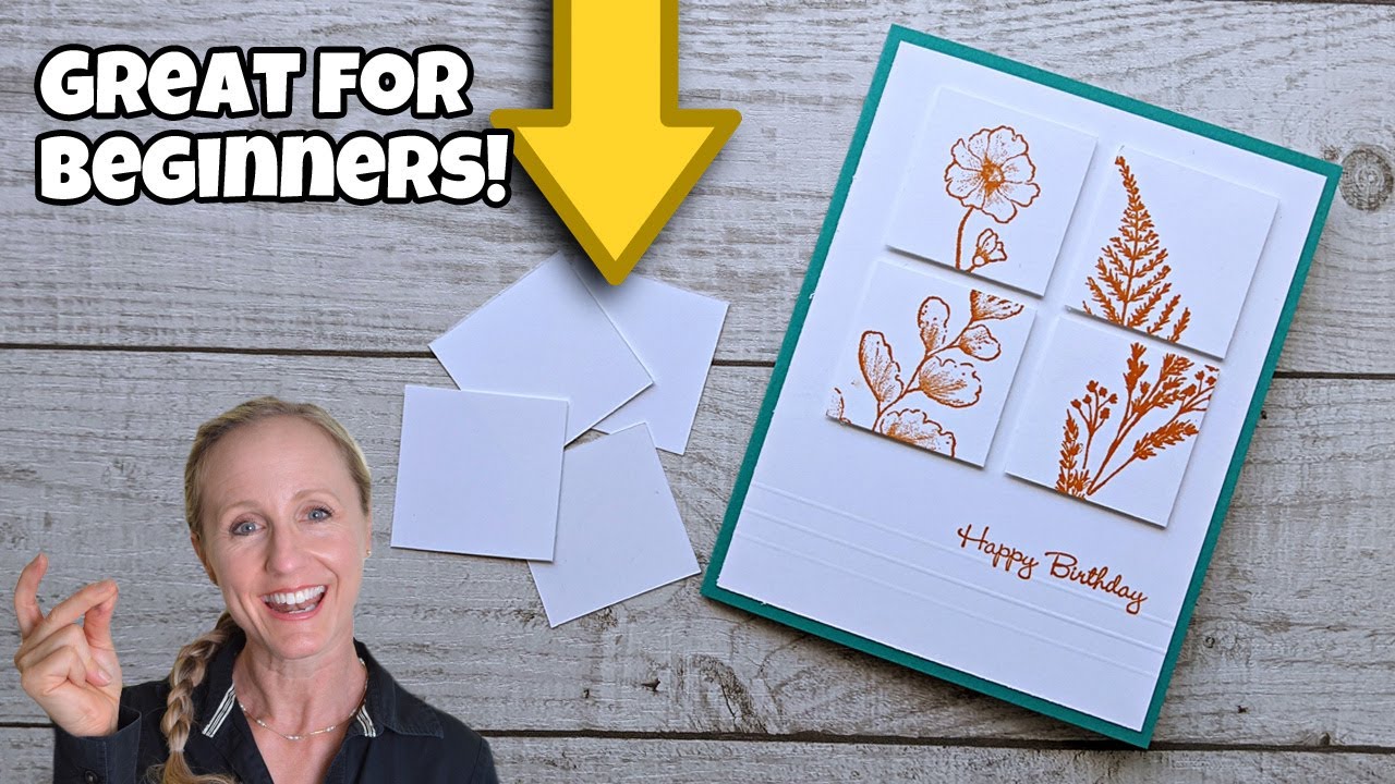 Get CRAZY With Color and This 4 Square Card! - YouTube