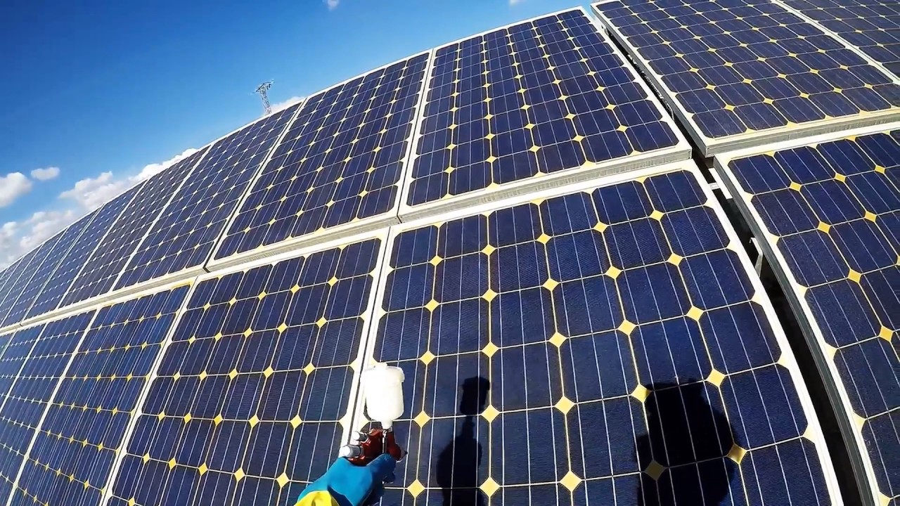 Surfashield G aplicado en huerta solar - YouTube