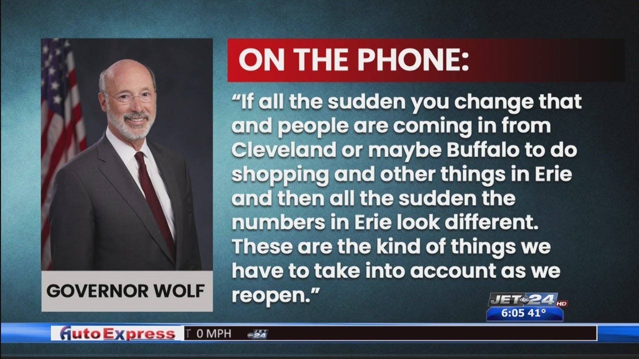 Governor Wolf on the gradual re-opening of Erie County - YouTube