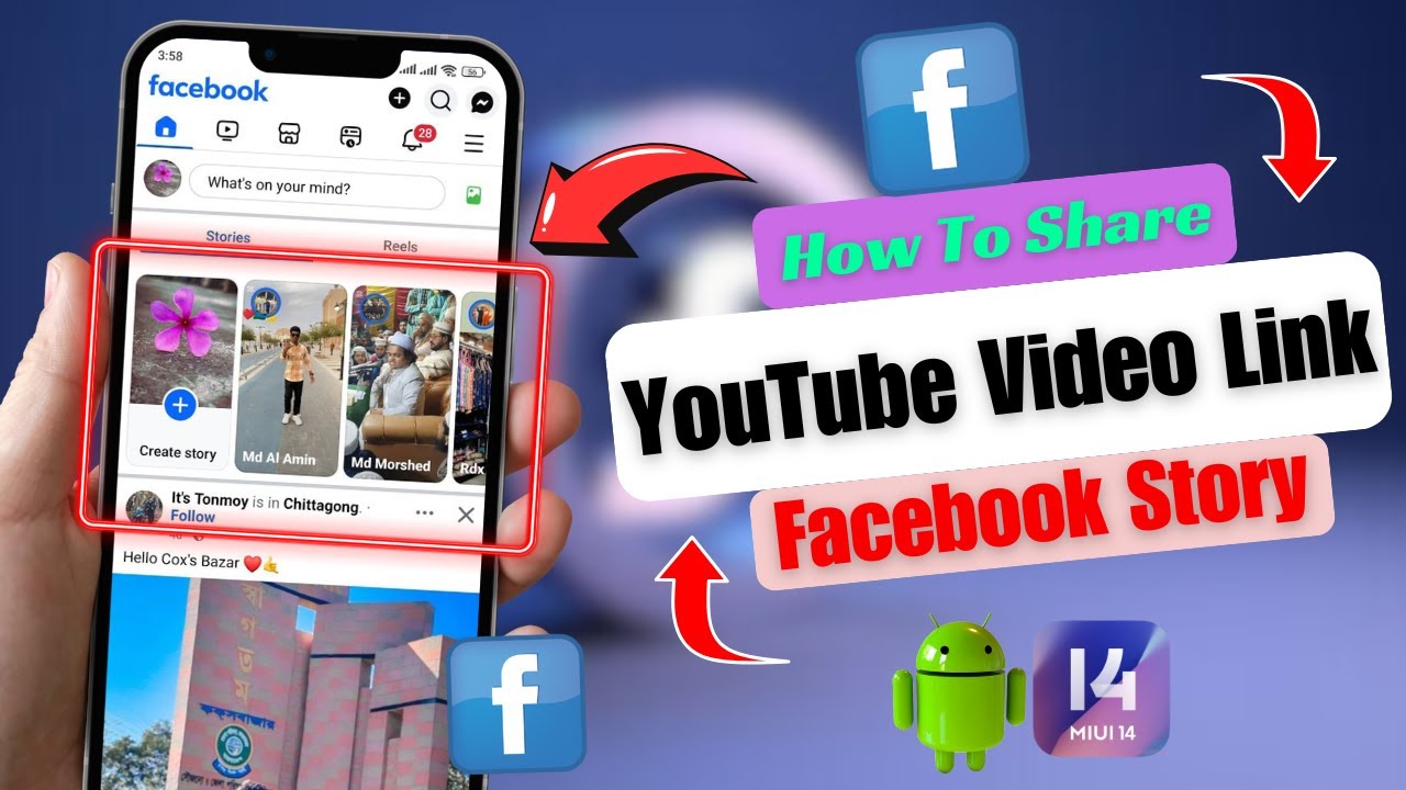 How To Add YouTube Video Link On Facebook Story - YouTube