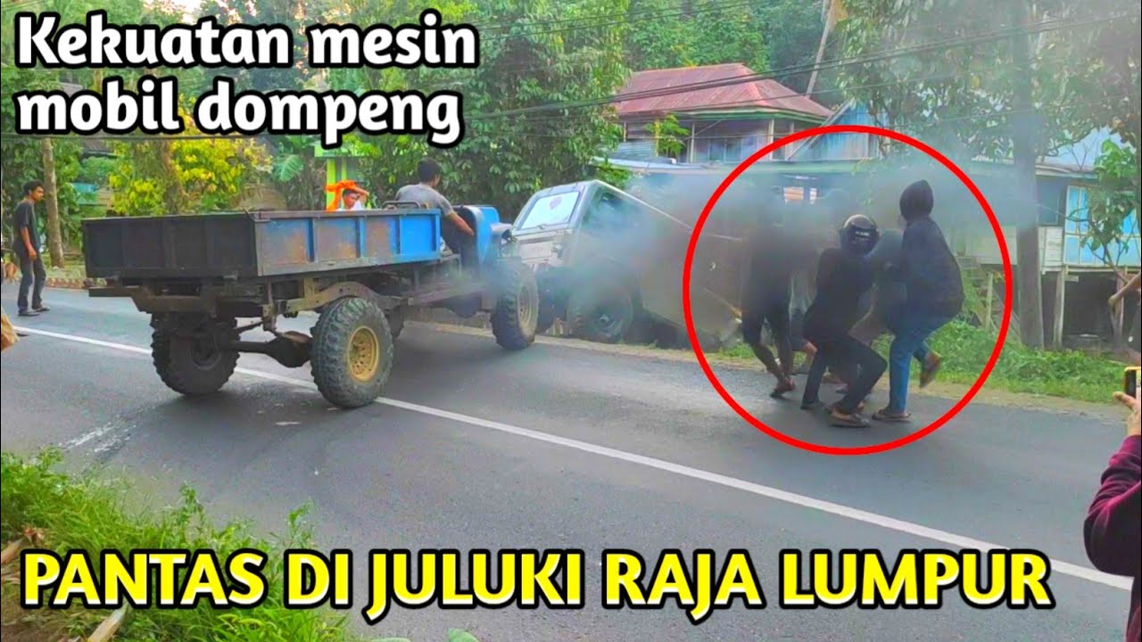 Uji kekuatan mesin mobil Dompeng||Evakuasi mobil Jeep Wrangler ...