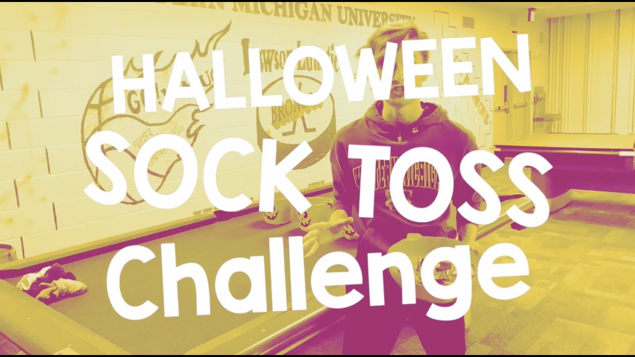 Chris's Crazy... Halloween Sock Toss Challenge! - YouTube