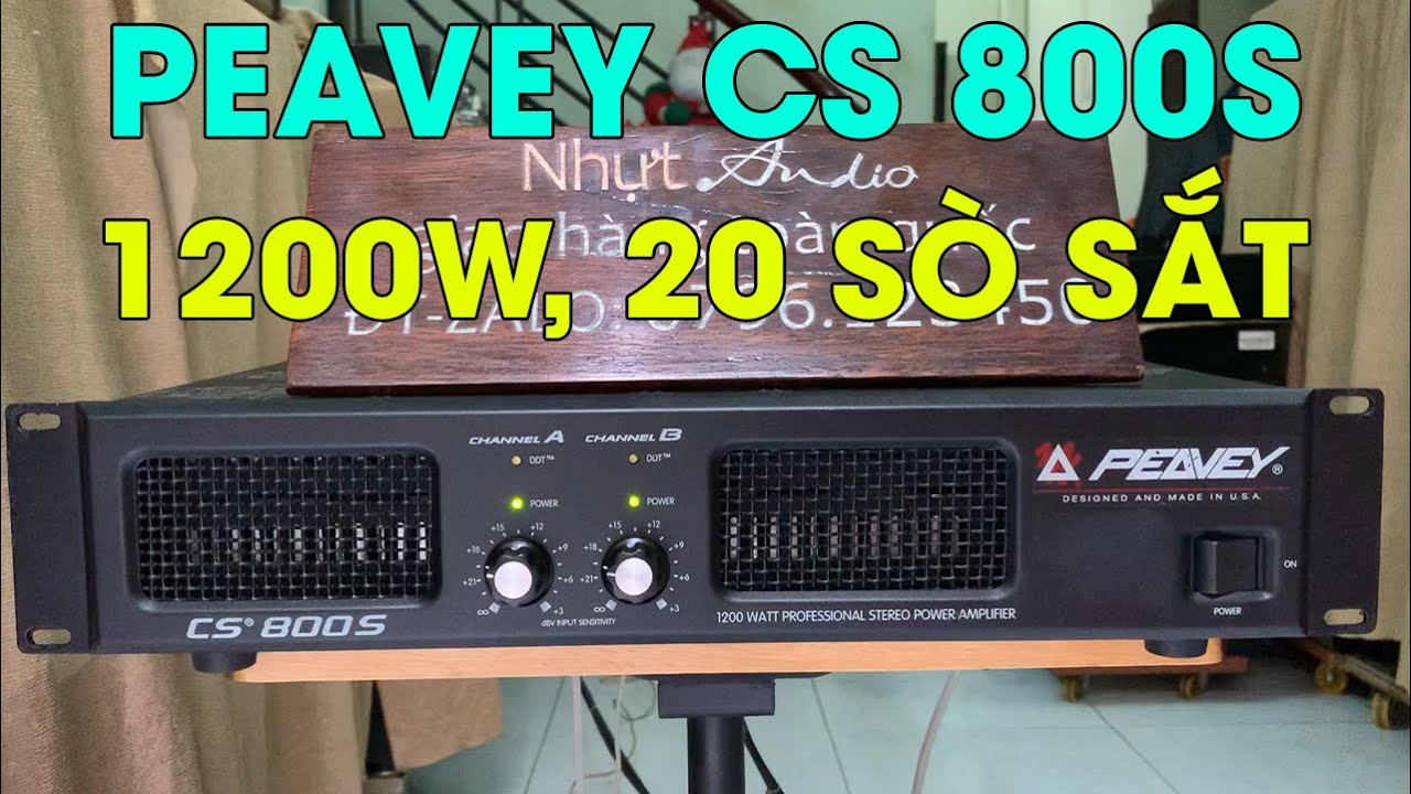 PEAVEY CS 800S, MADE IN USA, CS 1200W, 20 SÒ SẮT MOTOROLA, NGUỒN XUNG ...