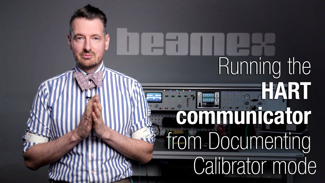 Running the HART communicator from Documenting Calibrator mode - YouTube