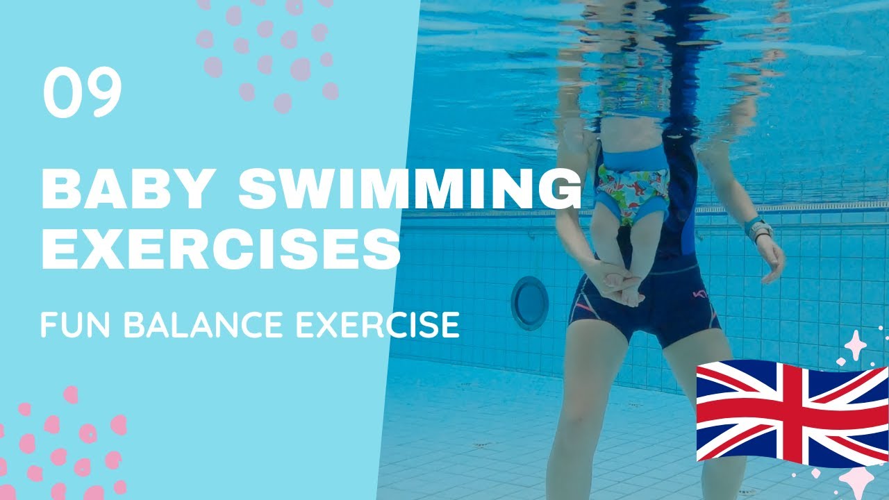 FUN BALANCE EXERCISE for you and your baby in the pool - YouTube