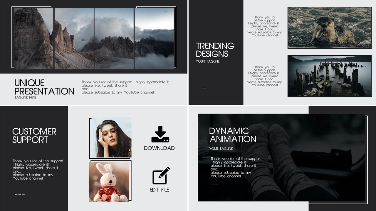 Free Vegas 14 pro Slideshow Template - Mograph Motion - YouTube