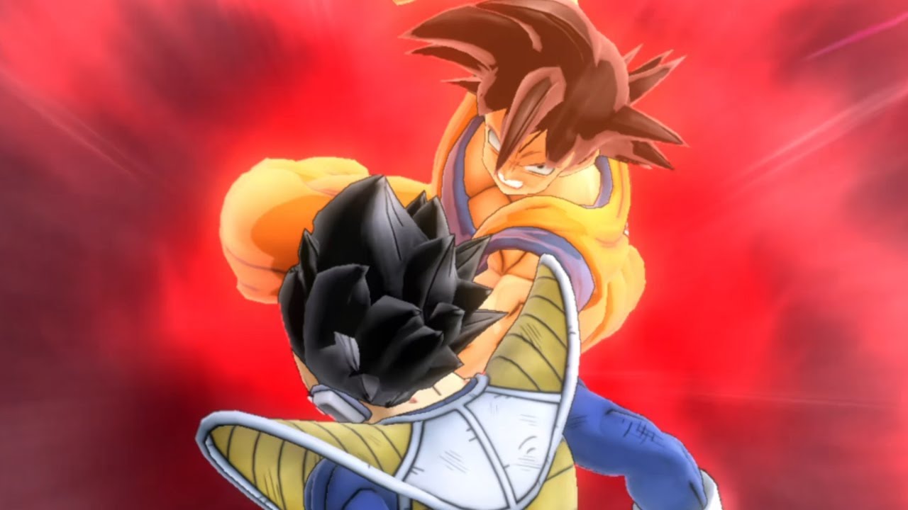 Goku ESTOMPA Vegeta da porrada - Dragonball Z Ultimate Tenkaichi #4 ...