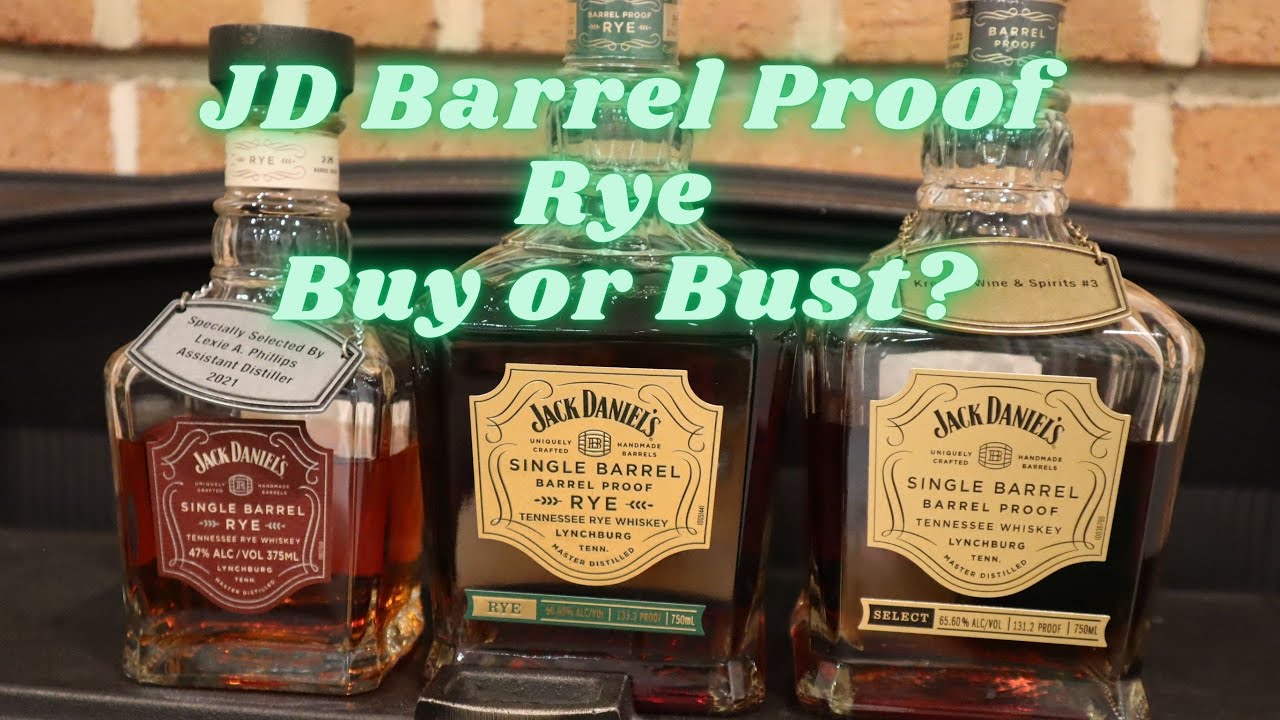 Jack Daniels Barrel Proof Rye. The best Rye JD has done? - YouTube