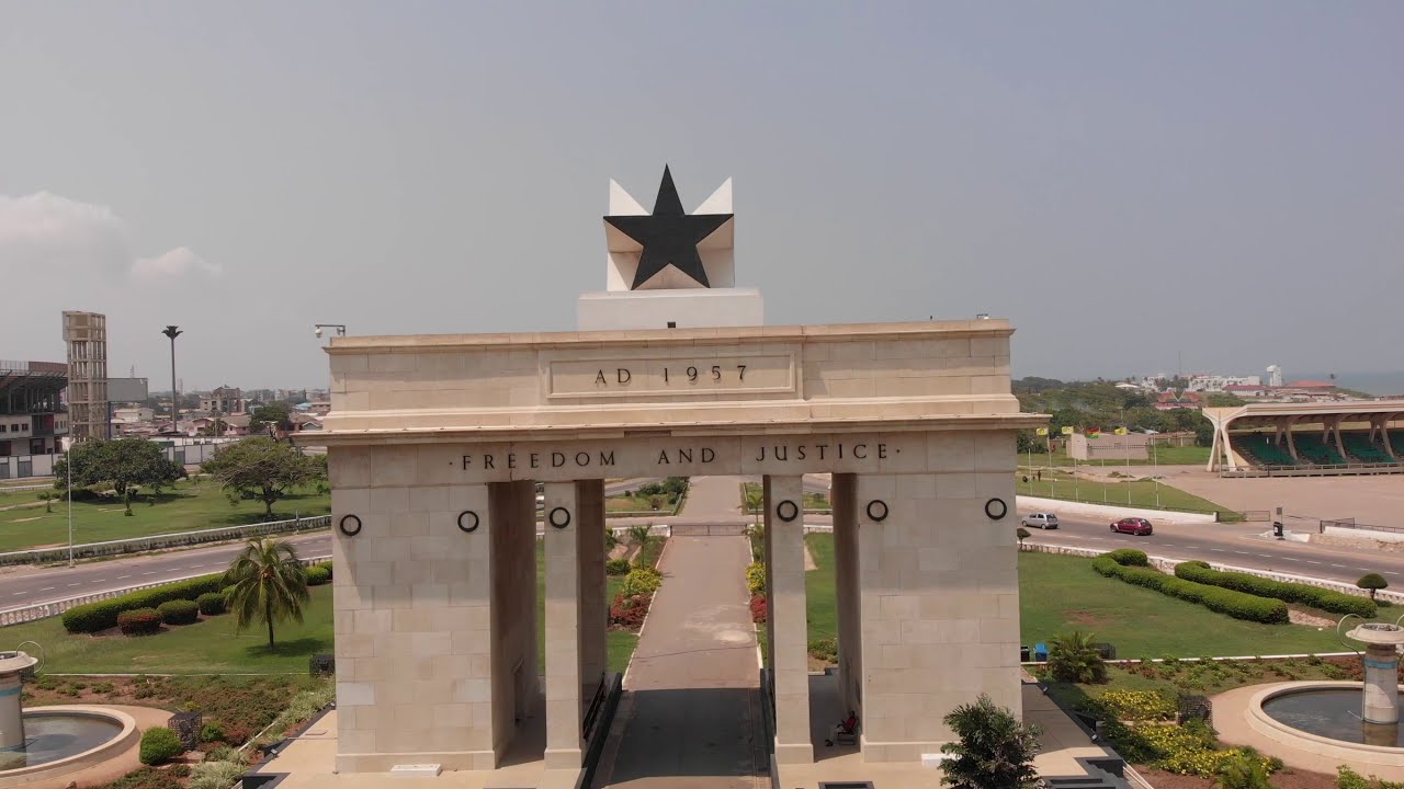Ghana Independence Square and Accra Sports Stadium by Drone - YouTube