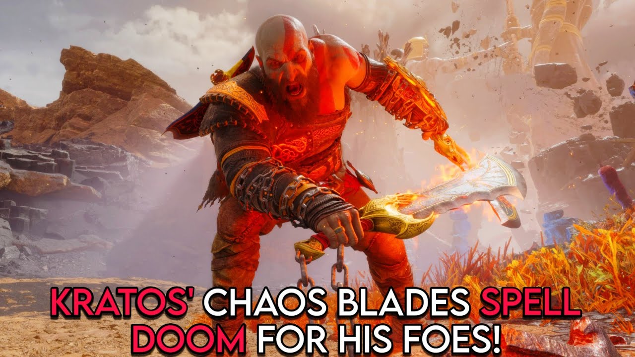 KRATOS CHAOS BLADES SPELL DOOM FOR HIS FOES | GOW RAGNAROK VALHALLA ...