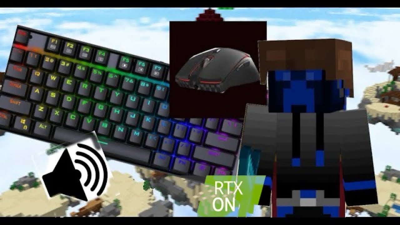 [Shaders] Thocky Keyboard + Mouse Sounds ASMR (Handcam) | Hypixel ...