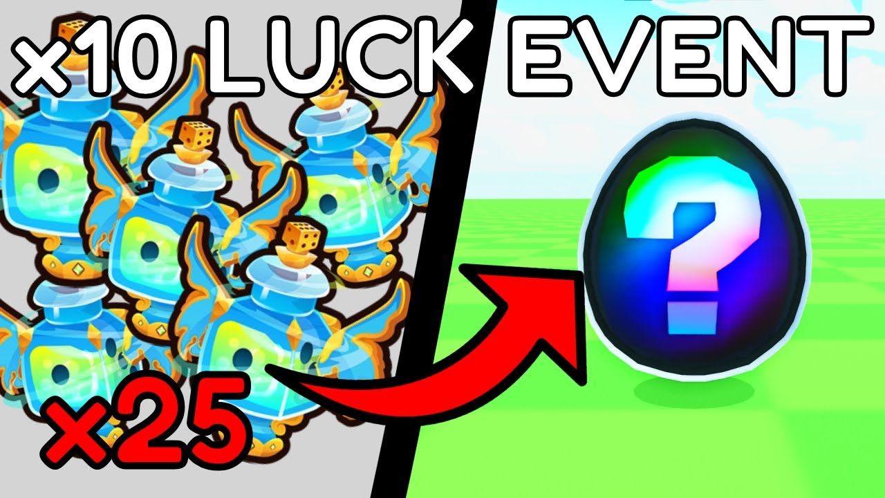 I opened 25 INSTANT LUCK POTIONS IV with x10 luck event in PETS GO ...
