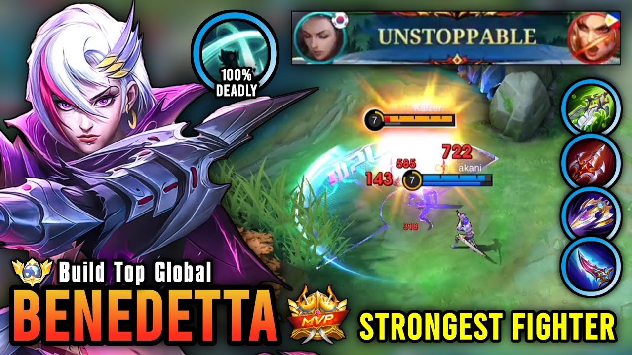 STRONGEST FIGHTER!! BENEDETTA BEST BUILD 2024 | TOP GLOBAL BENEDETTA ...