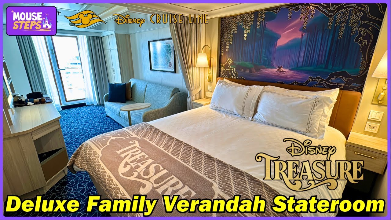 Disney Treasure Room Tour: Deluxe Family Oceanview Stateroom with ...
