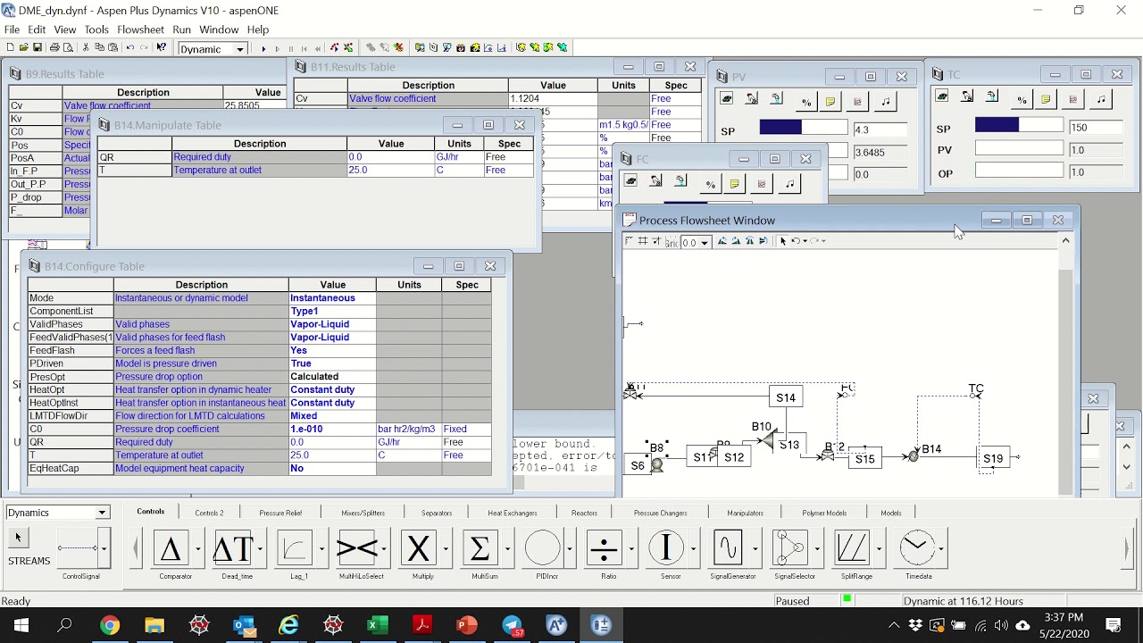 Aspen PLUS dynamic Temp Control - YouTube