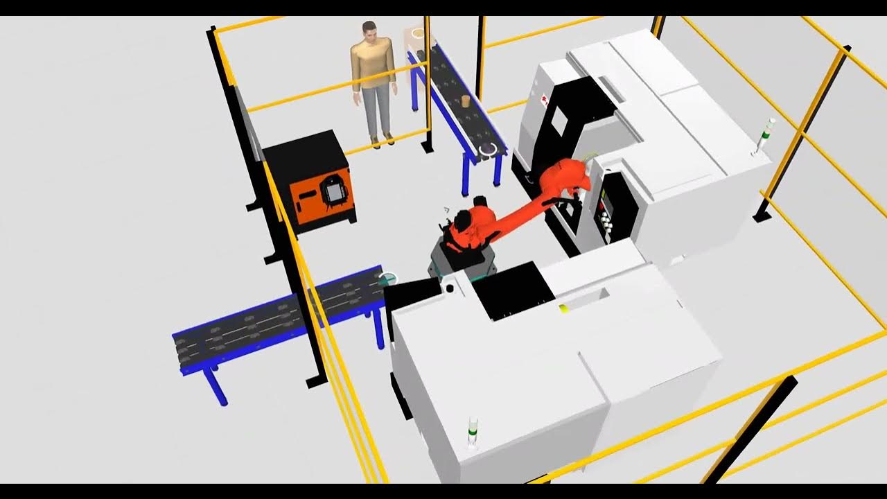 KUKA Robot is operating with Schunk Gripper in the FEELER machine tending line | Visual ...