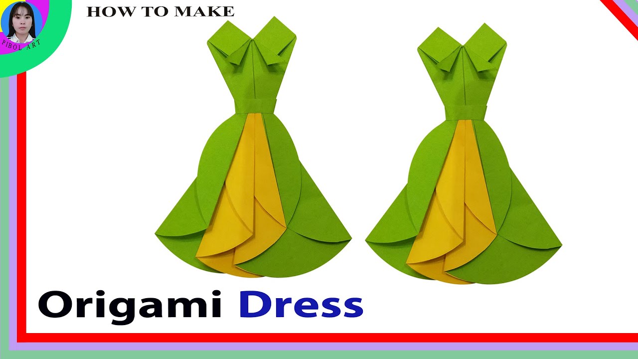 Easy paper dress-making/ Dress DIY - YouTube