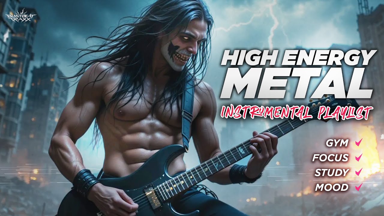 🔥 High Energy Metal Instrumental Playlist for Gym, Focus, and Study 🎧🤘 ...