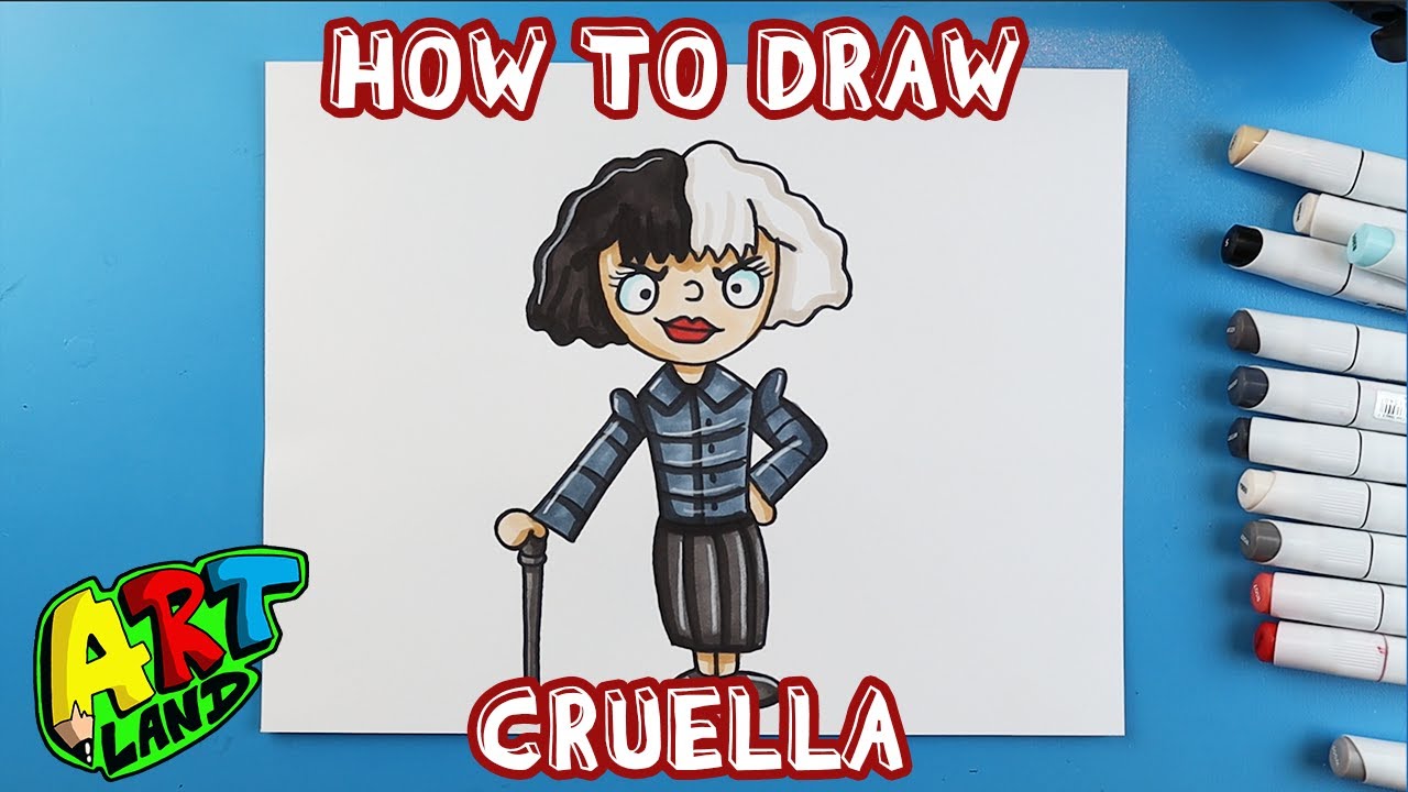 How to Draw CRUELLA!!! - YouTube