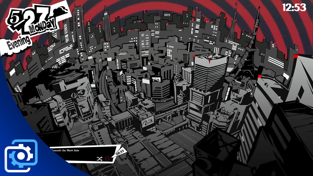 Real Time Persona 5 Tokyo Transition Screen Wallpaper Engine FULL Demo ...