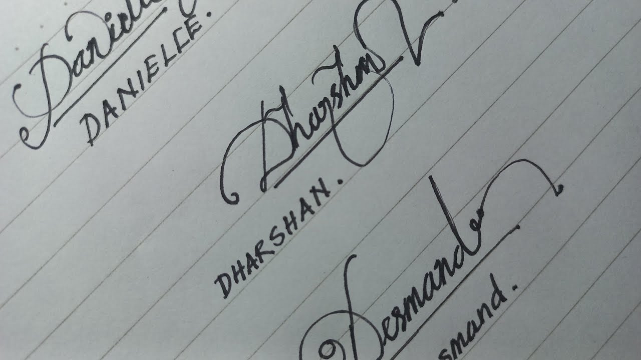 Stylish Signatures with Alphabet - D / Letter D Creative Signatures ...