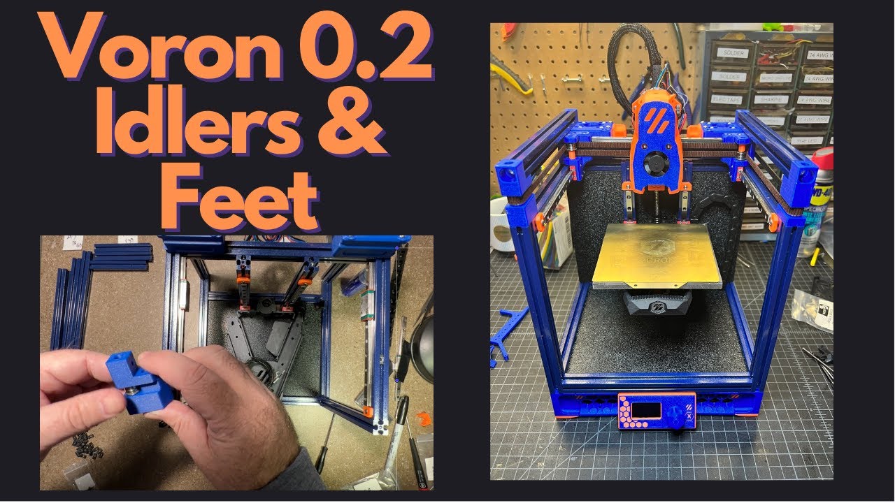 Part 6. Voron 0.2 Build - Front Idlers & Feet - YouTube