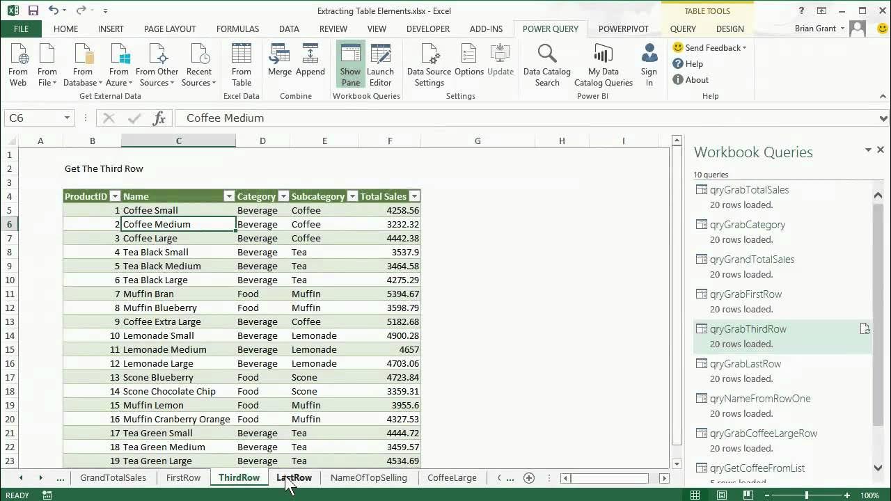 Extract Rows From Tables Extracting Values Power Query Jumpstarter Youtube