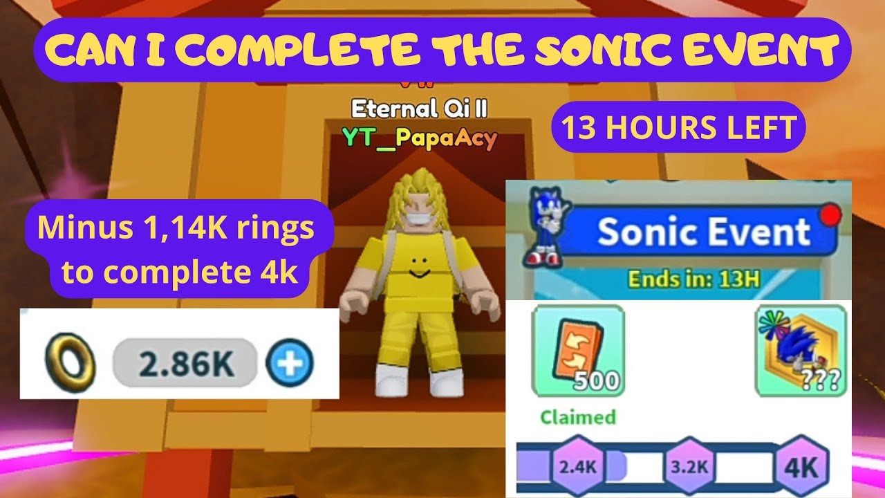 13 HOURS LEFT TO COMPELETE THE SONIC EVENT||WEAPON FIGHTING SIMULATOR ...