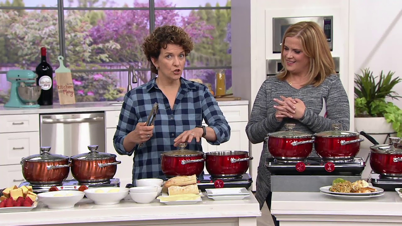Cook's Essentials Stainless Steel Double Burners & Cookware Set on QVC ...