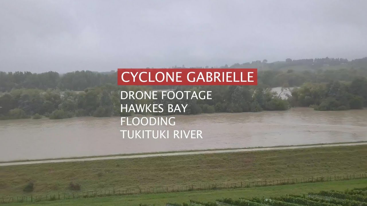 Cyclone Gabrielle Floods The Tuki Tuki River, Hawkes Bay - YouTube