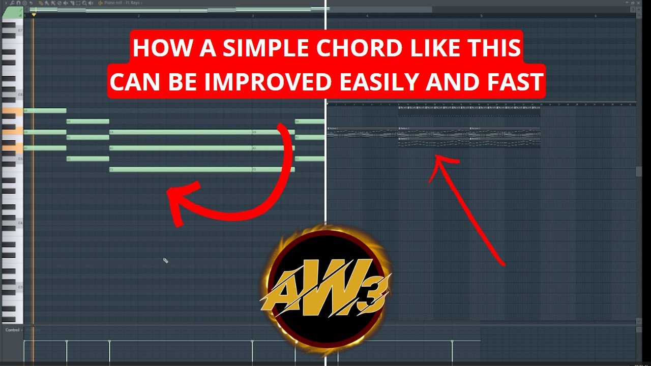 HOW TO IMPROVE A SIMPLE CHORD PROGRESSION INTO SOMETHING BETTER (EASY AND FAST)! - YouTube