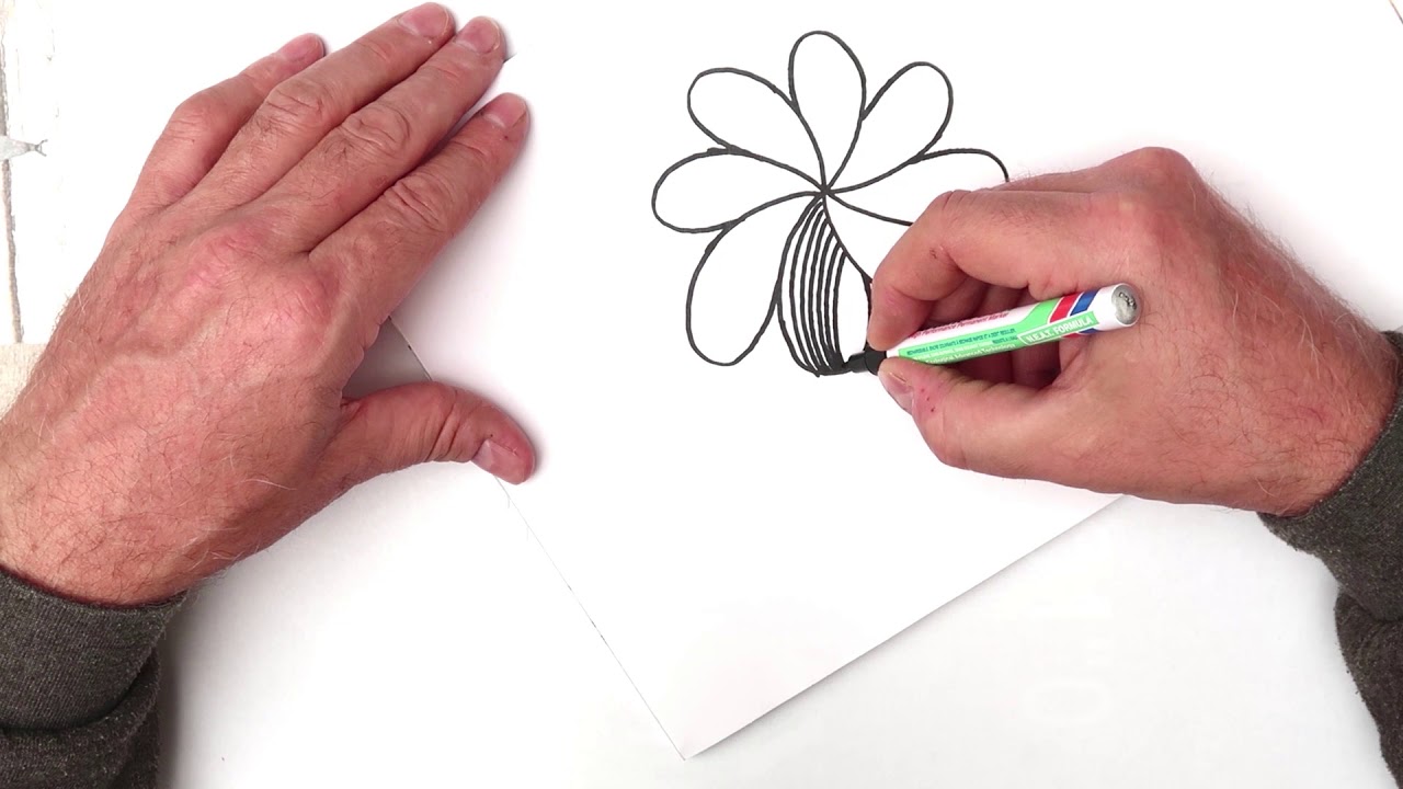 Drawing techniques create attractive visual effects - YouTube