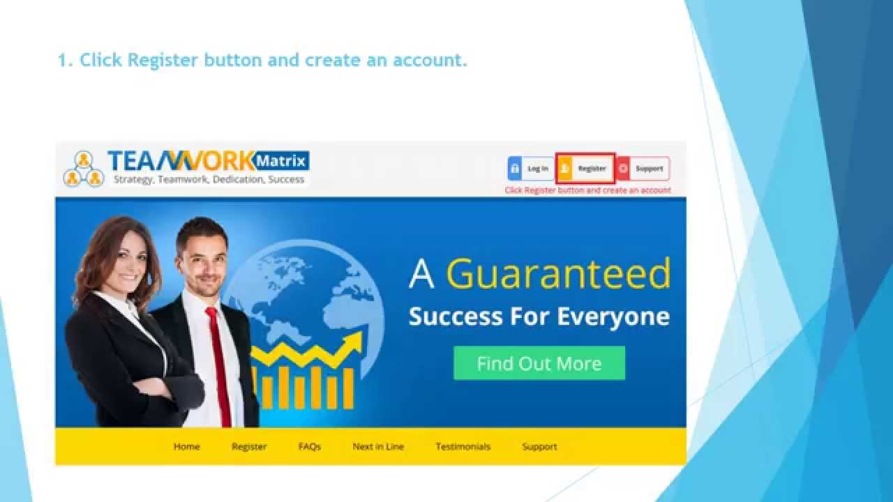 Teamwork Matrix - How To Register - YouTube