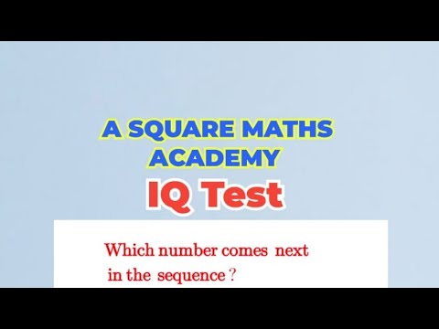 IQ Test sequence A SQUARE MATHS ACADEMY - YouTube