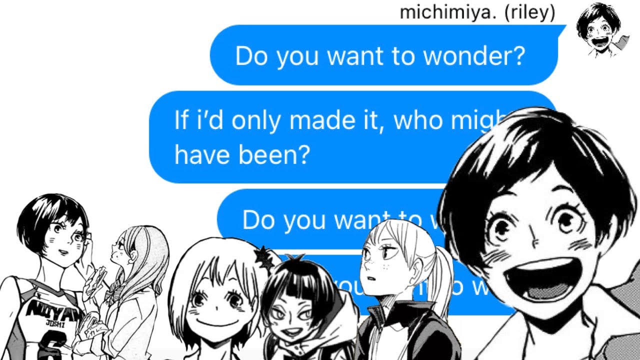 haikyuu x we are the tigers | haikyuu texts ft michimiya, kiyoko etc ...