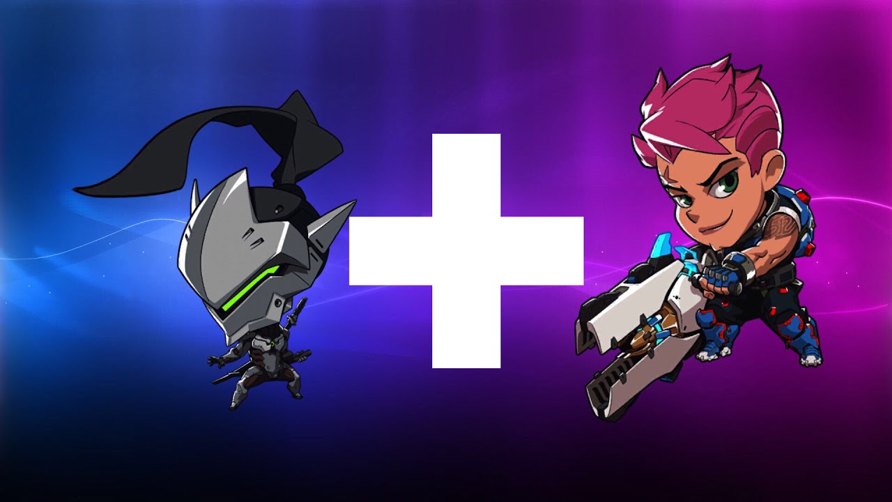 Overwatch Zarya and Genji 2 for 1 Cute Spray - YouTube