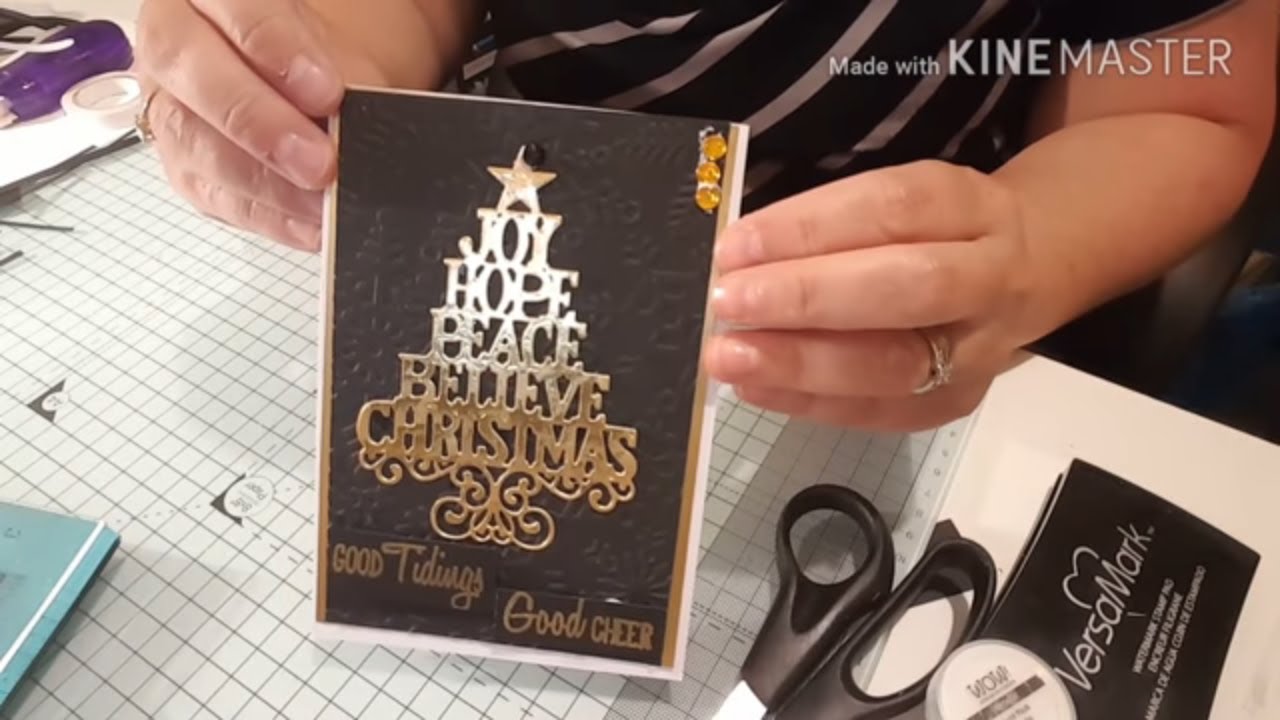 Card Making - Christmas tree die - YouTube