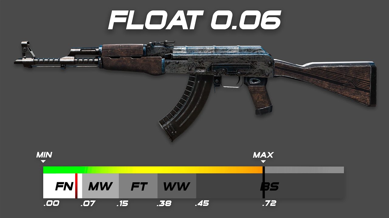 CS2 AK-47 | Steel Delta - Skin wear/float [4K] - YouTube