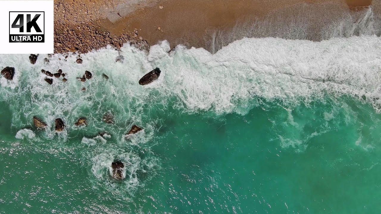 4k - Summer special - Beautiful Beach drone shot with Morning Awakening ...