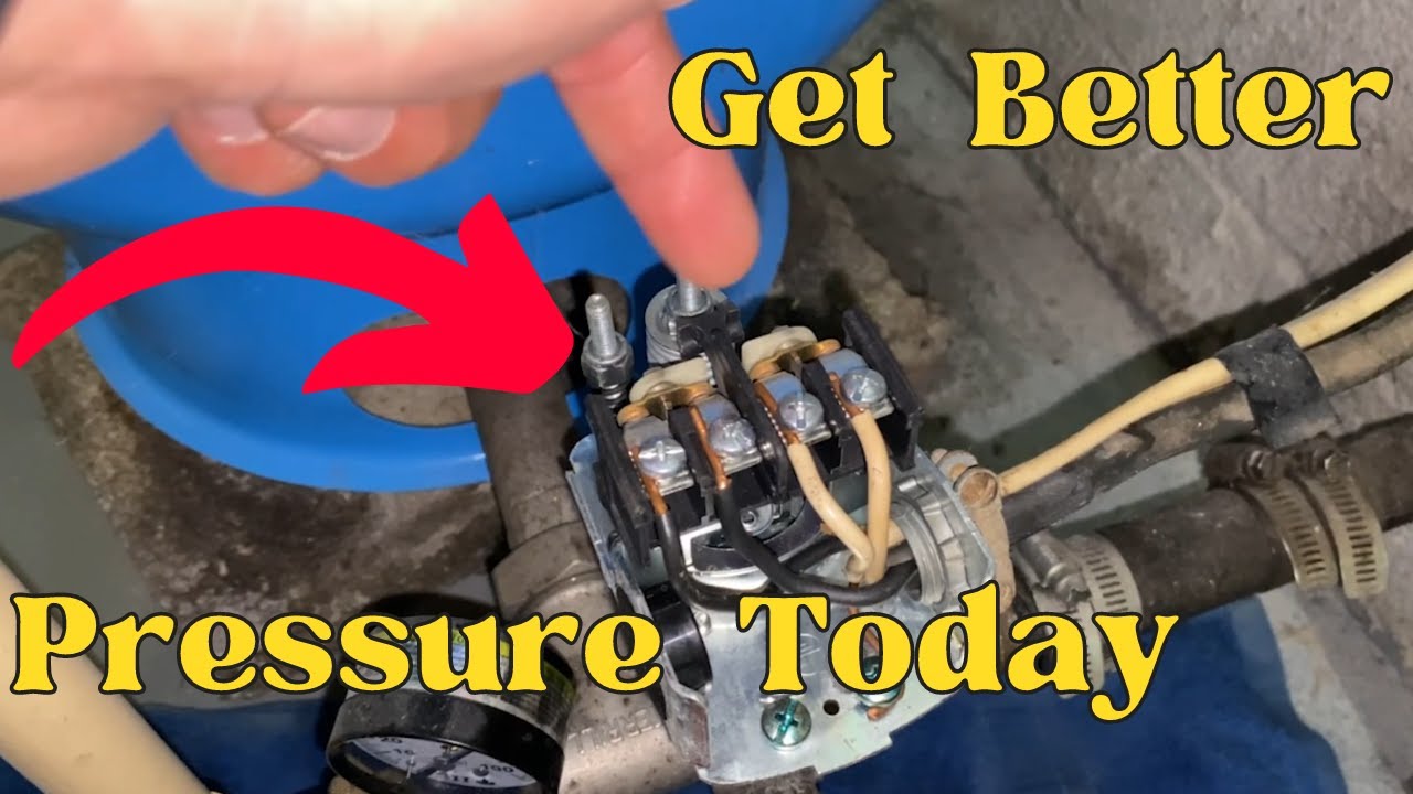 How To Increase The Water Pressure With Well Water - YouTube