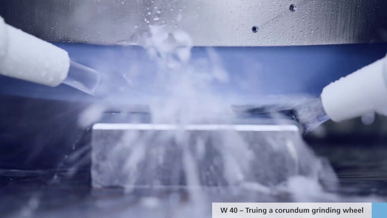 W 40 – Truing a corundum grinding wheel - YouTube