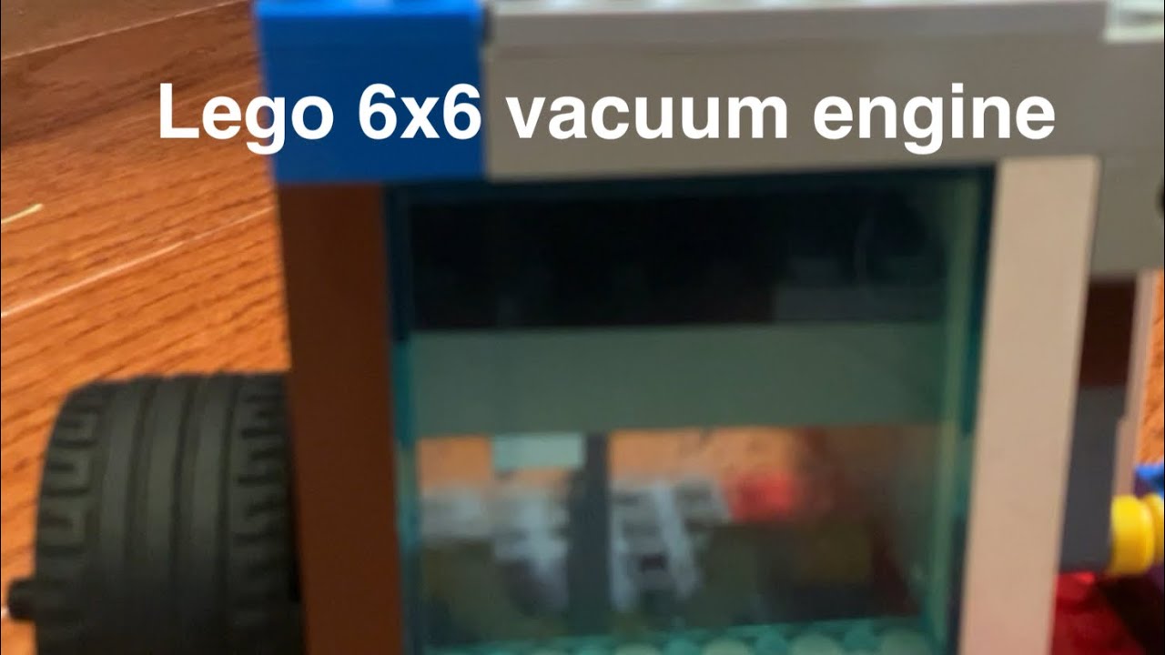 Lego vacuum engine 6x6 piston big block - YouTube