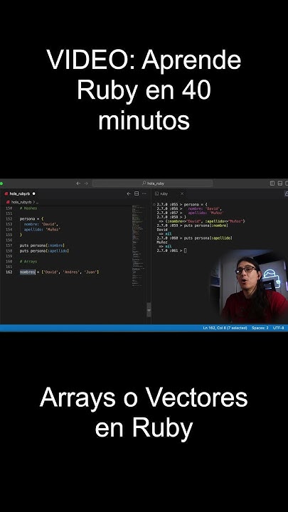 Arrays o Vectores en Ruby - #programacion #desarrolloweb #ruby #viral #youtubeshorts #latam ...