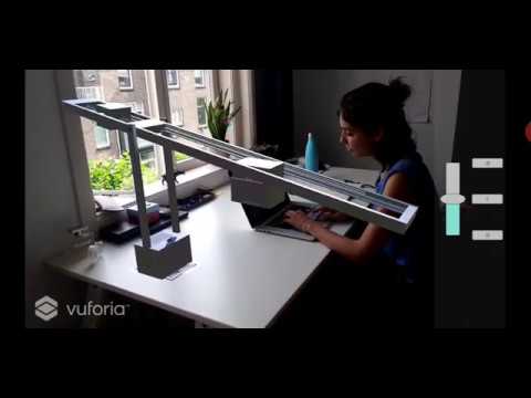 Desk lamp showcase with Augmented Reality - YouTube